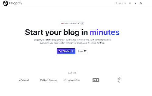 Announcing Bloggrify 1.0: A New Static Blog Generator Built on Nuxt
